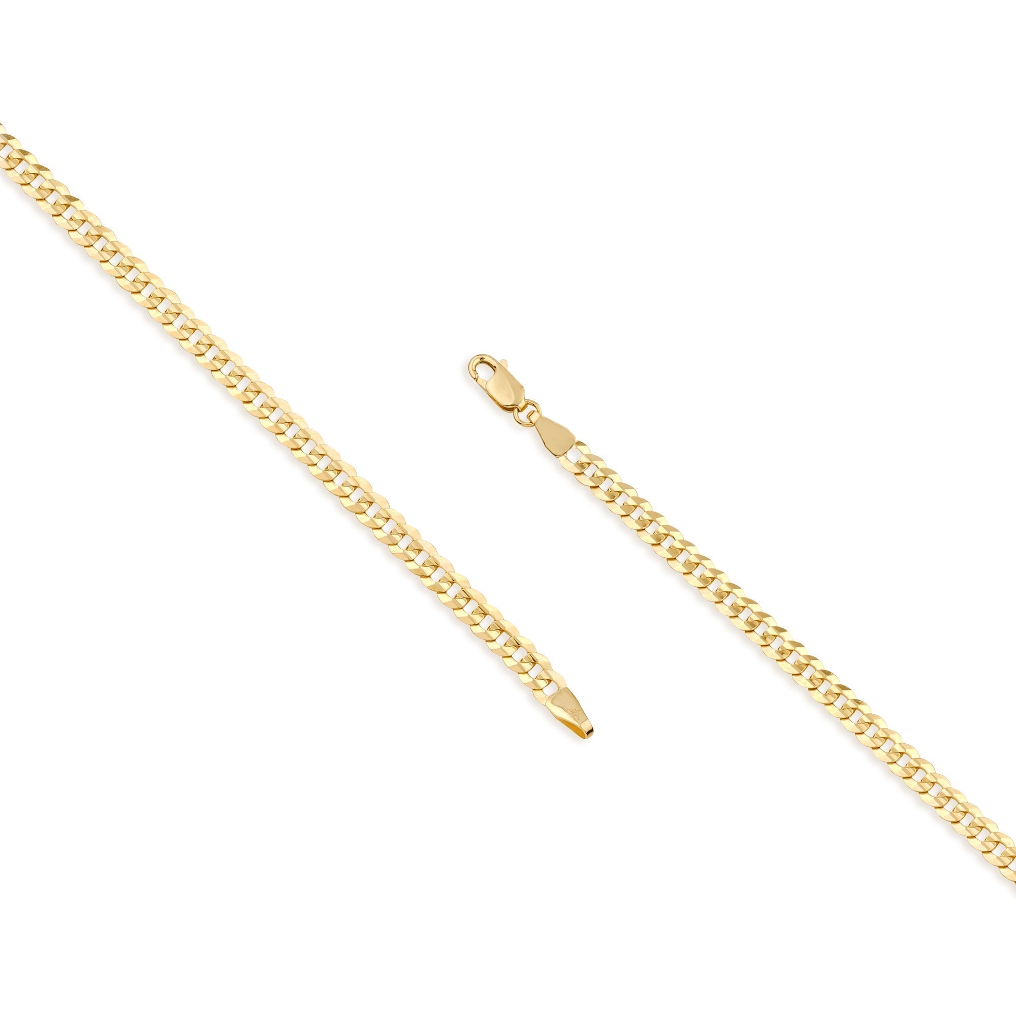 Flat Curb Chain 4mm – FRANKY DIAMONDS ONLINE